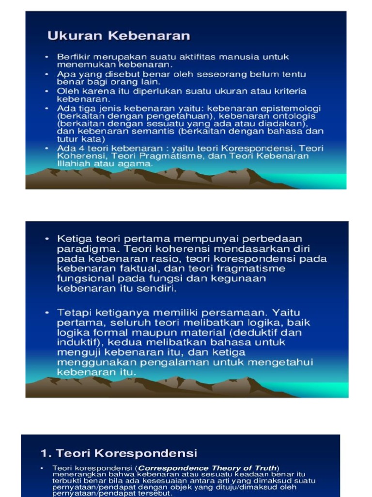 Teori Kebenaran | PDF