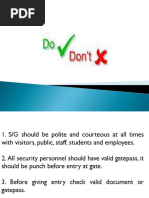 SOP For Duties of Security Guards | PDF | Security Guard | Firefighter