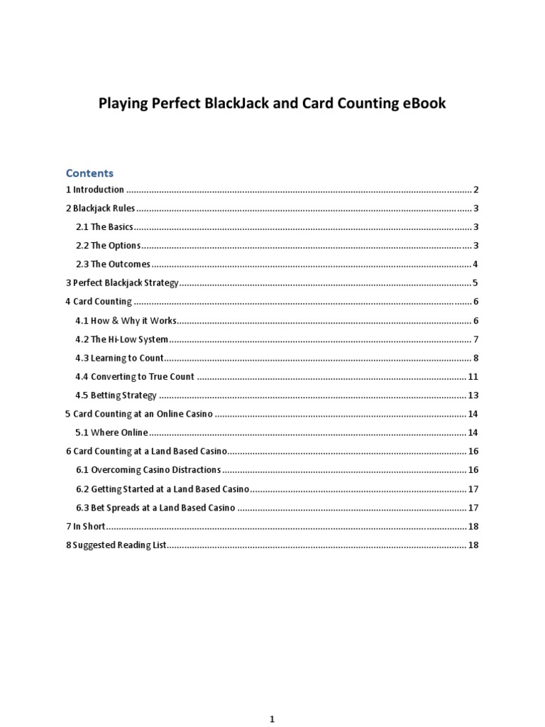 BJ Ebook | PDF | Card Counting | Gambling