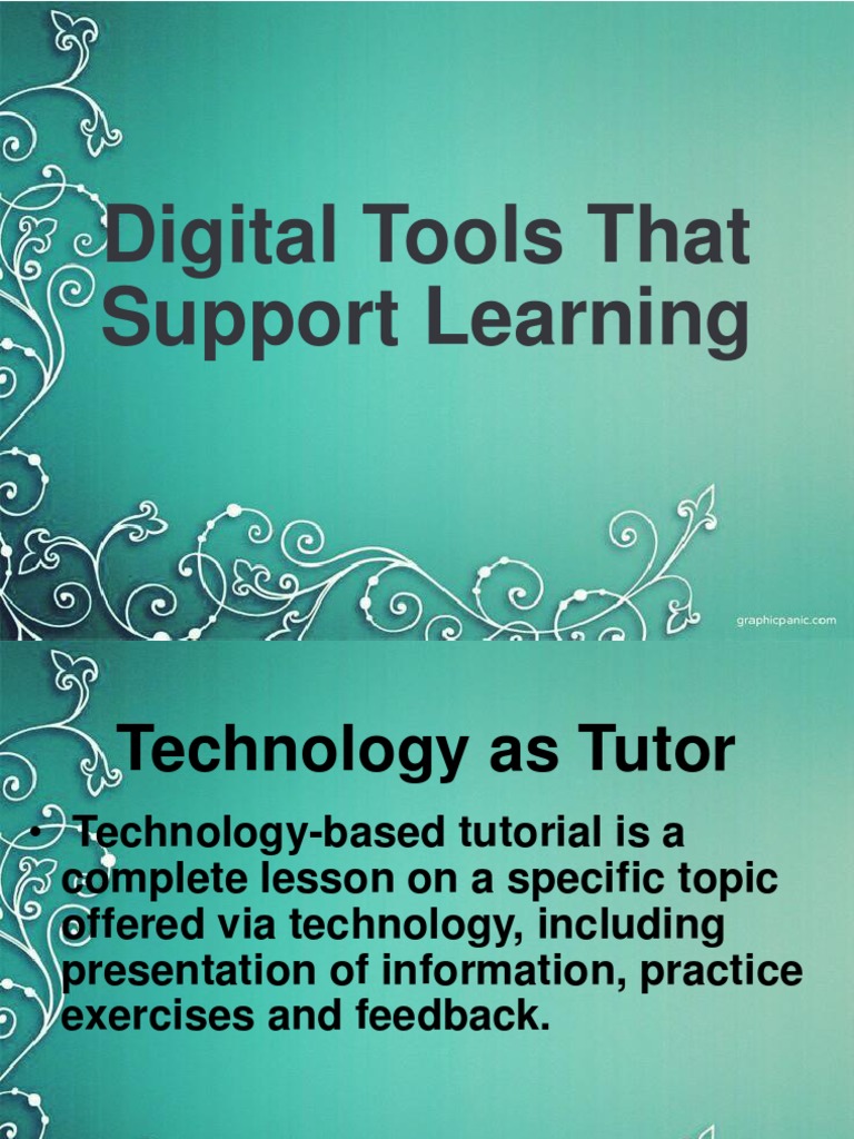 Essential Digital Learning Tools Guide | PDF | Learning | Software