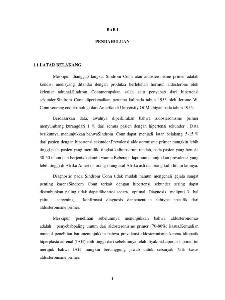 Syndrome Conn | PDF | Sains & Matematika