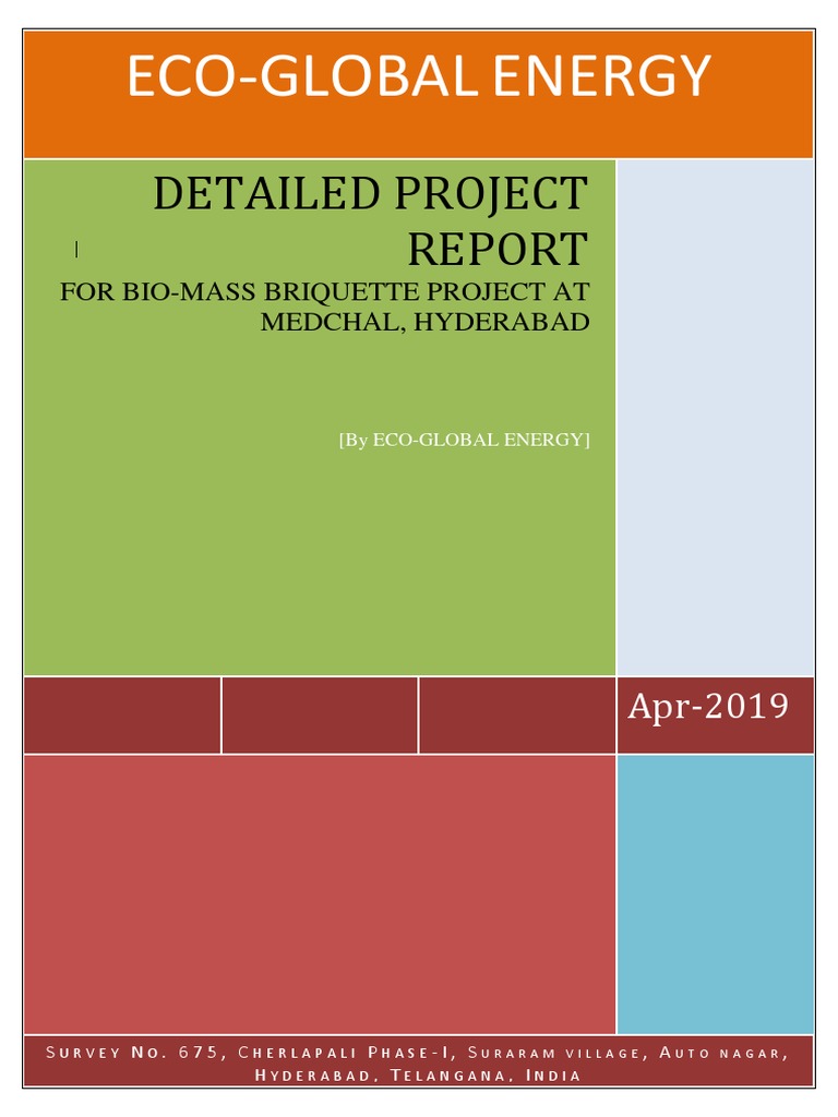 Detailed Project Report for Briquette Project | PDF | Greenhouse Gas ...