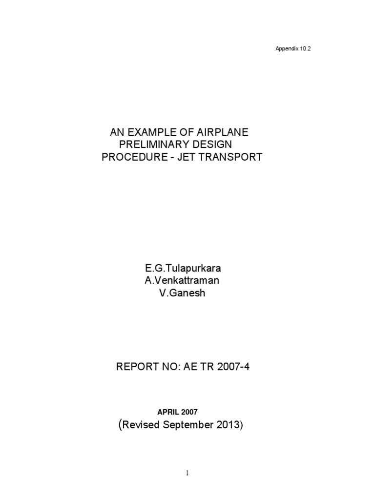 Reference For Wing Design | PDF | Exhaust Gas | Airplane