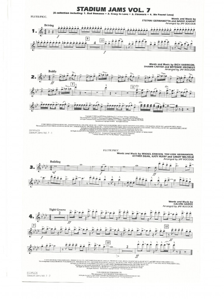 5 Stadium Jams Vol. 7 PDF | PDF