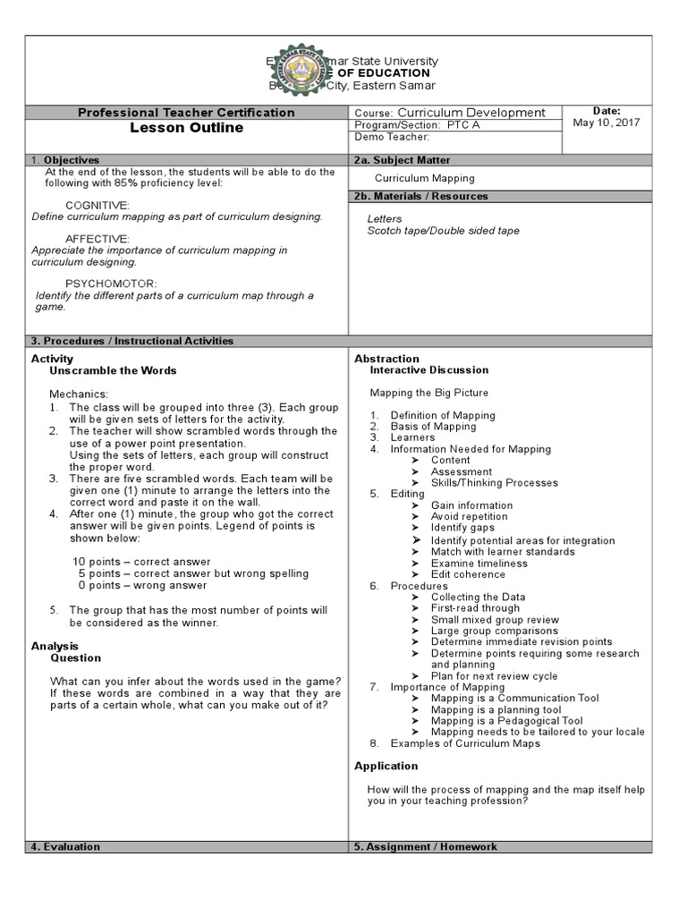 CD Lesson Plan | PDF | Curriculum | Lesson Plan