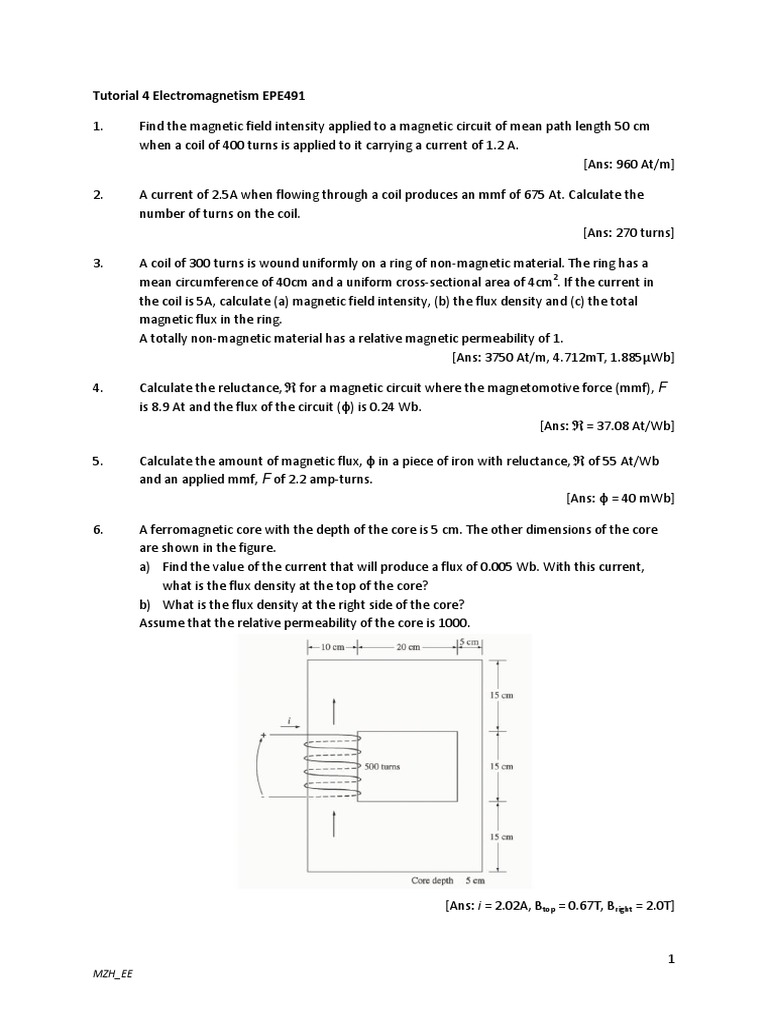 2 A Electromagnetism | PDF | Inductor | Inductance