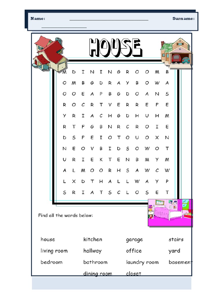 House - Wordsearch | PDF