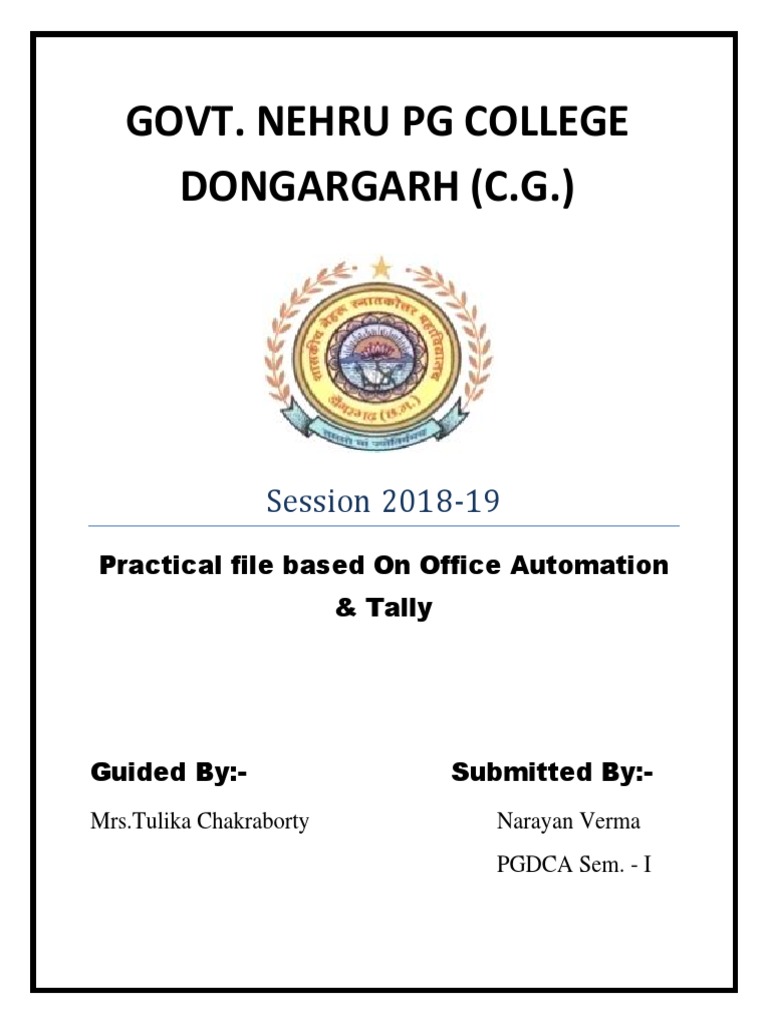 Office Practical File | PDF | Microsoft Excel | Microsoft Windows