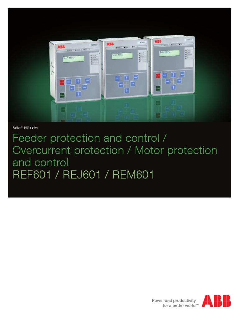 ABB Feeder Protection and Control | PDF | Relay | User Interface