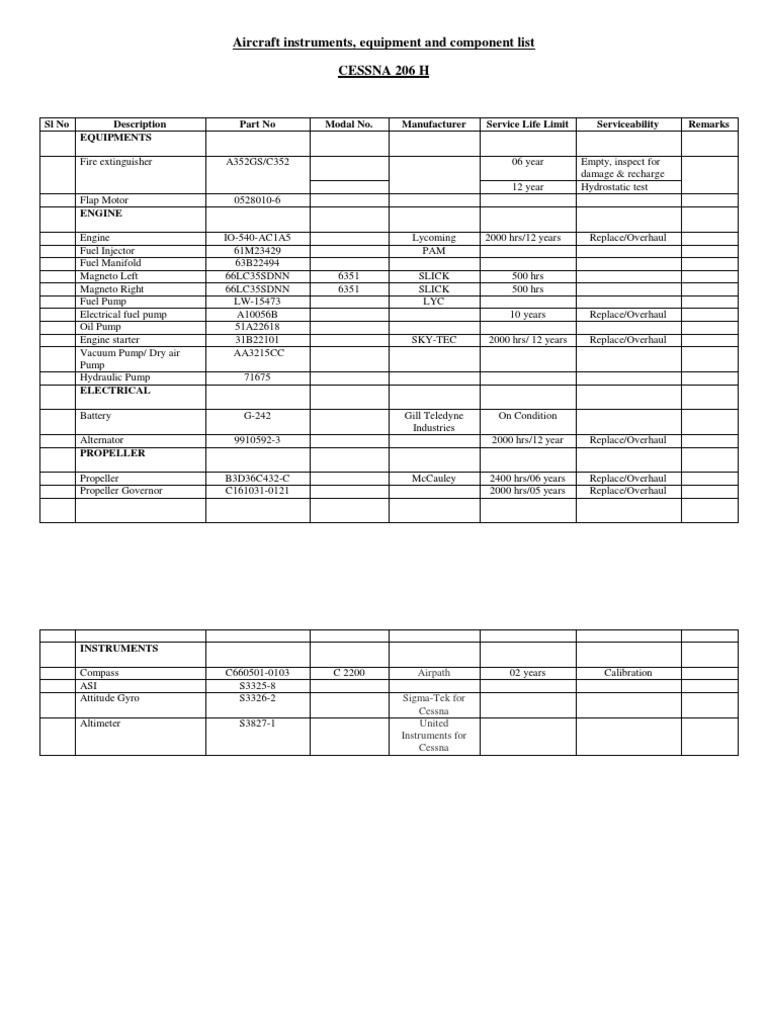 Aircraft Instruments | PDF | Engines | Vehicle Parts