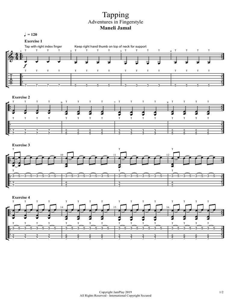 Maneli Jamal Tapping Exercises | PDF | Irish Musical Instruments ...
