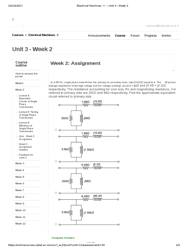 Assignment-2question and Solution | Download Free PDF | Transformer | Power Engineering