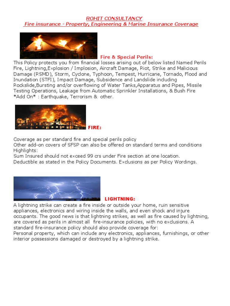 Fire Insurance for Property Owners | PDF | Property Insurance ...
