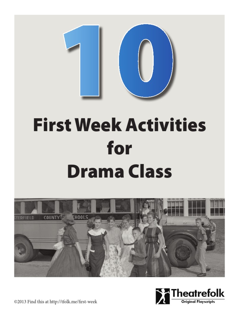 First Week Activities For Drama Class: Theatrefolk | PDF | Leisure