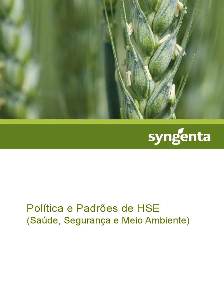 Política e Padrões de HSE | PDF | Conservação (ética) | Comunicação