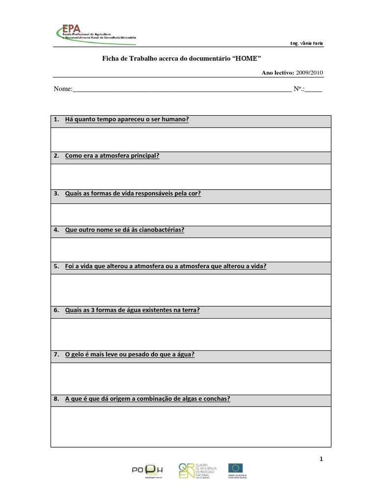 Análise do Documentário 'HOME' sobre Tópicos Ambientais Críticos | PDF ...