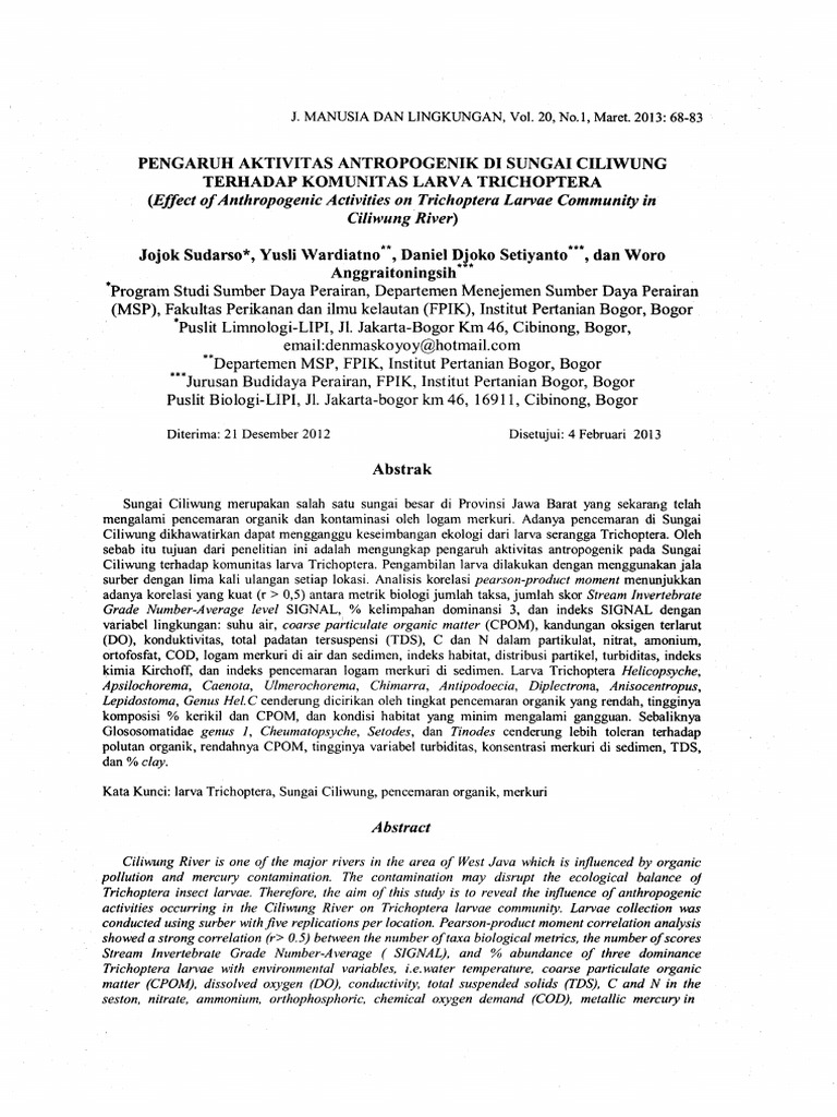 Jurnal Antropogenik PDF | PDF