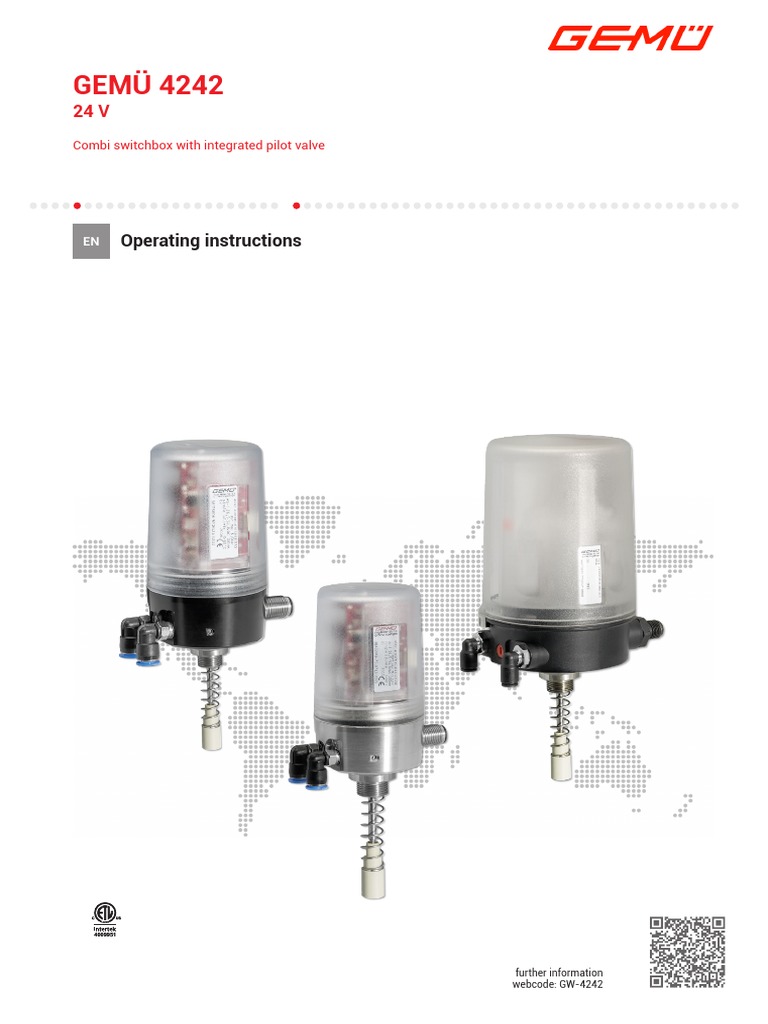 Manual Gemü | PDF | Risk | Electrical Connector