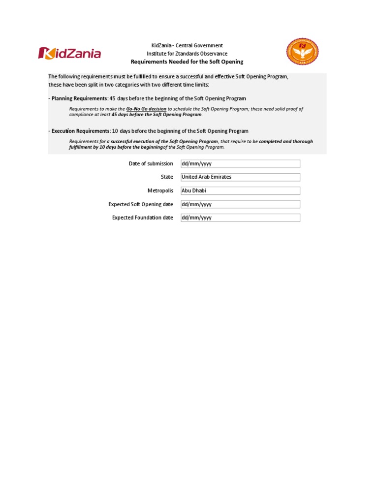 Requirements Needed For The Soft Opening (002) RM Updated | PDF | Point ...