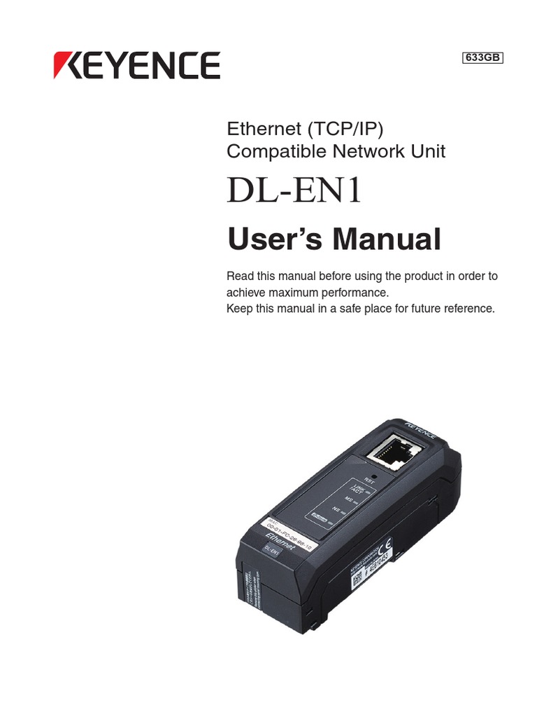 Dl-En1 Um PDF | PDF | Ip Address | Computer Network
