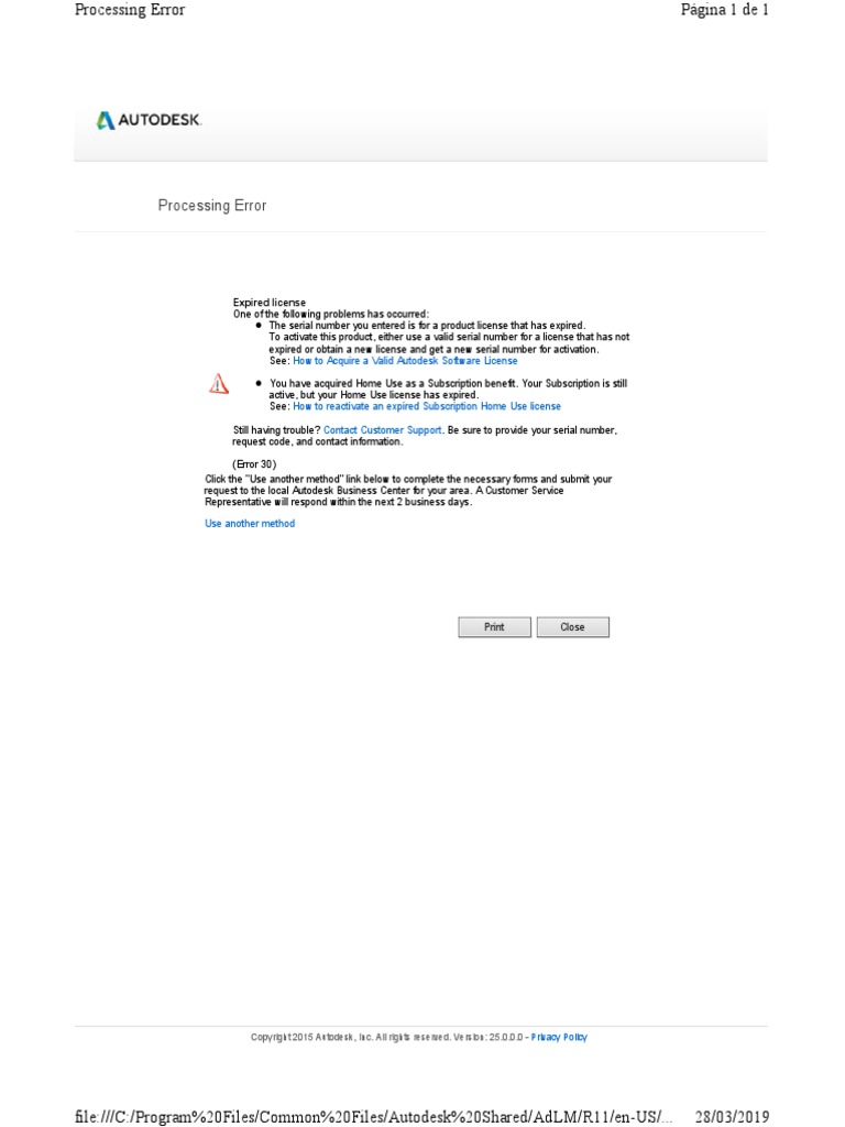 Processing Error: Expired License | PDF