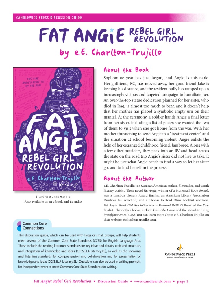 Fat Angie: Rebel Girl Revolution by E.E. Charlton-Trujillo Discussion ...