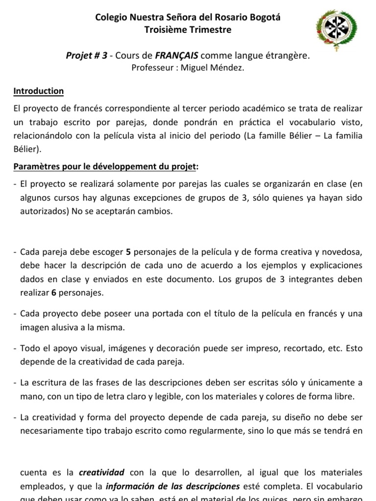 Proyecto Frances | PDF