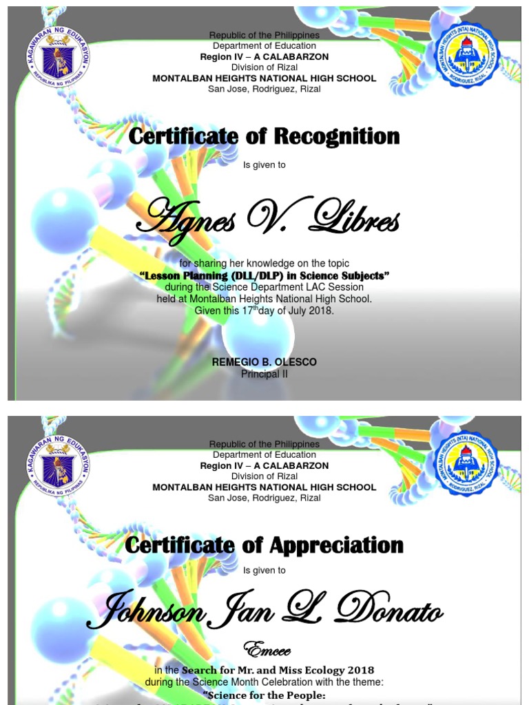 LAC Session Certificate | Philippines