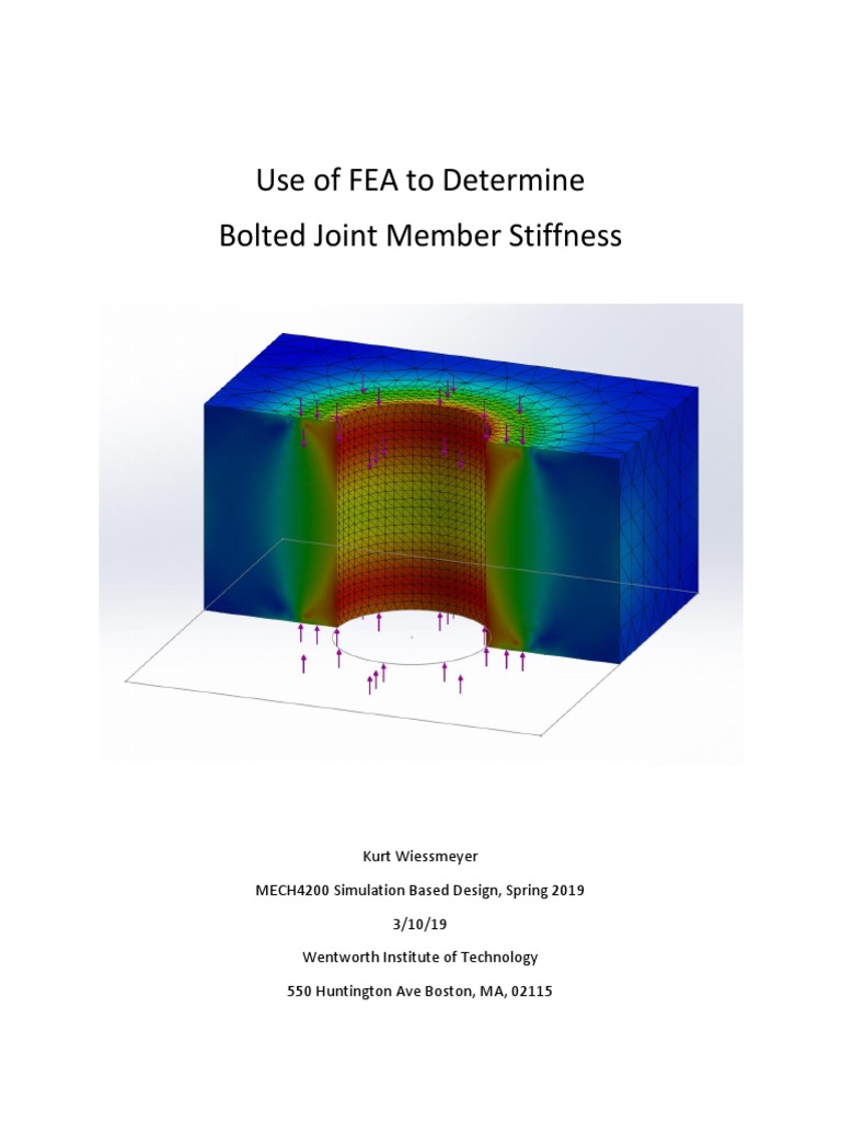 Bolted Joint Member Stiffness | PDF | Screw | Stress (Mechanics)