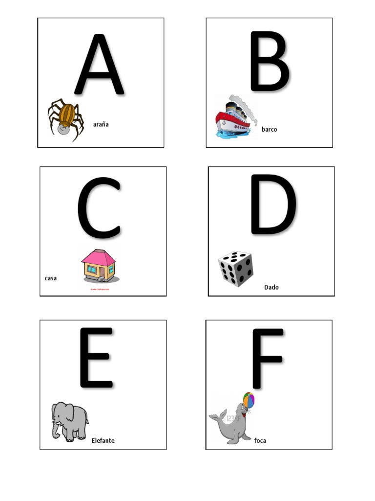 Tarjetas de Abecedario | PDF