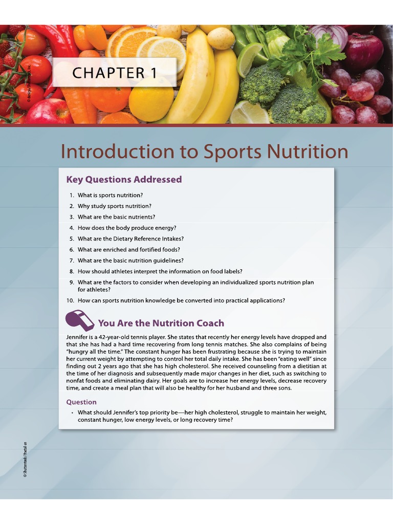 Introduction To Sports Nutrition