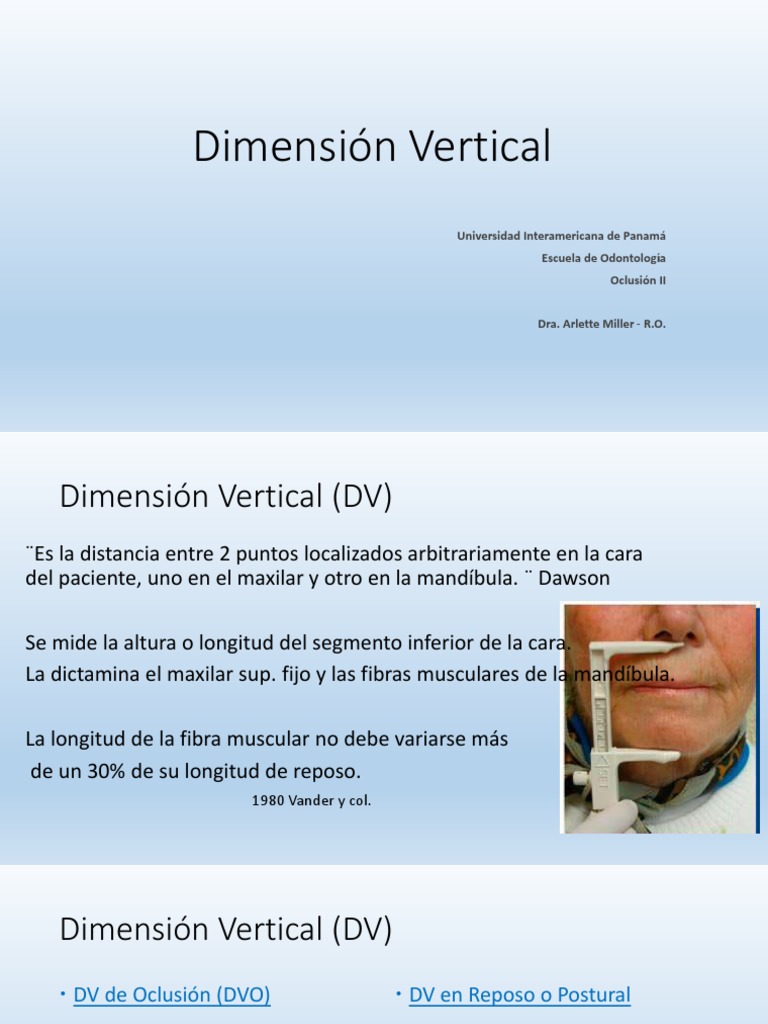 Dimensión Vertical en Odontología | PDF | Músculo | Anatomía de los ...