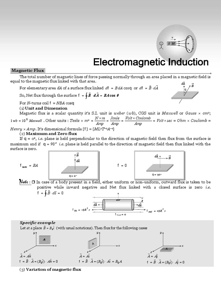 Electromagnetic Induction PDF | Download Free PDF | Electromagnetic ...