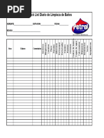 Checklist de Limpieza y Orden Laboral | PDF