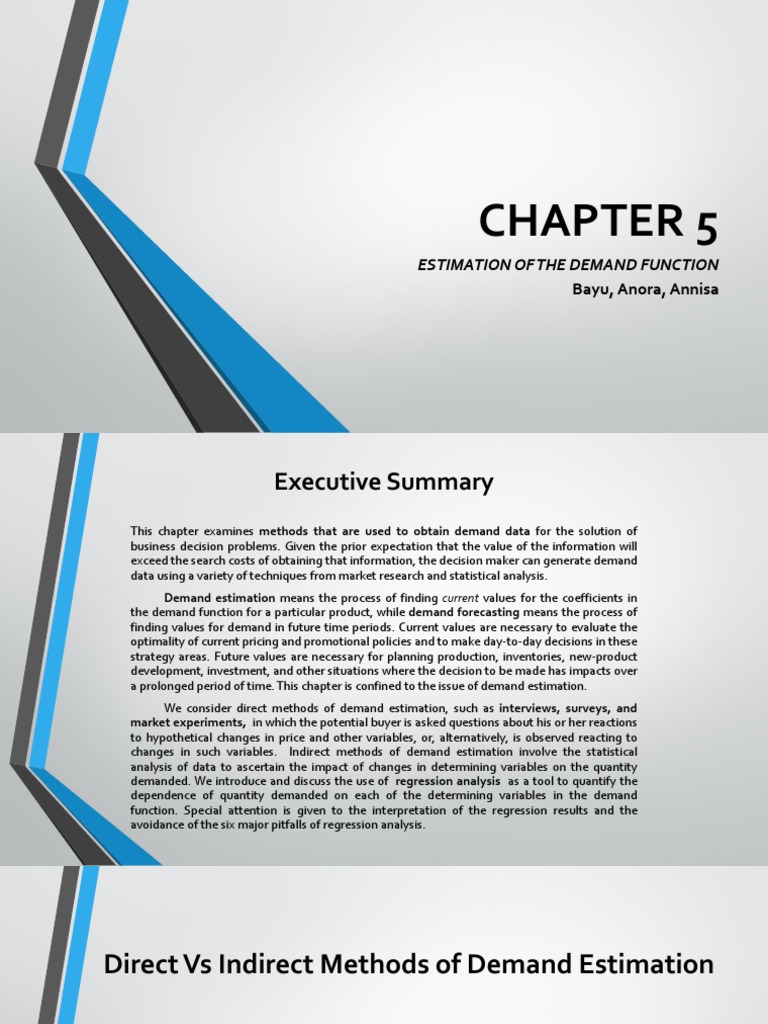 Estimation of The Demand Function: Bayu, Anora, Annisa | PDF | Regression Analysis | Errors And ...