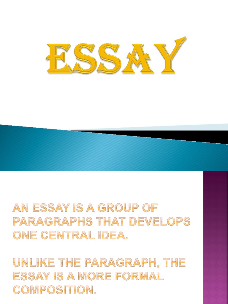 Essay.ppt | Essays | Thesis