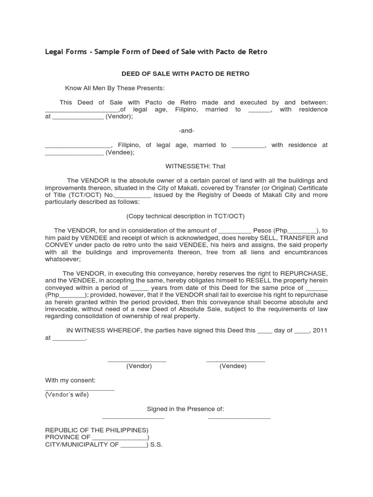 Legal Forms | PDF | Conveyancing | Deed
