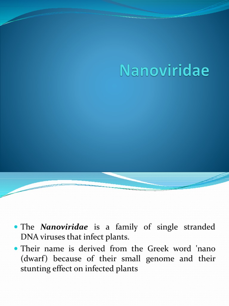 Nanoviridae | PDF | Virus | Leaf