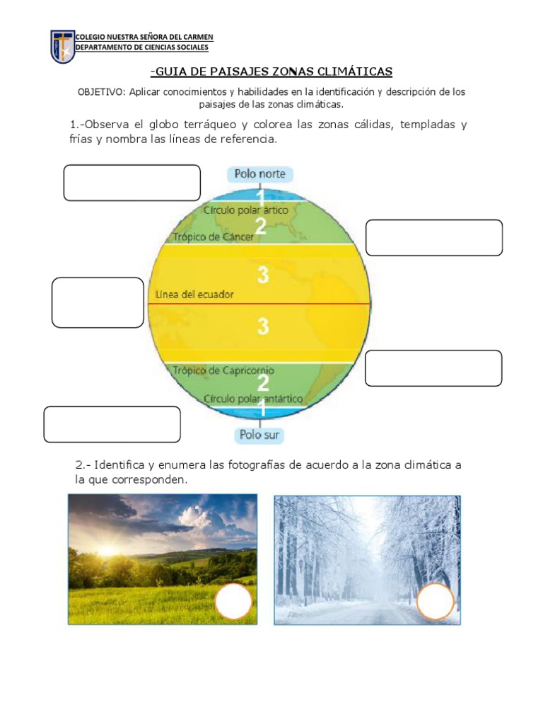 Guía de Paisajes y Zonas Climáticas | PDF | Science | Ciencia (general)