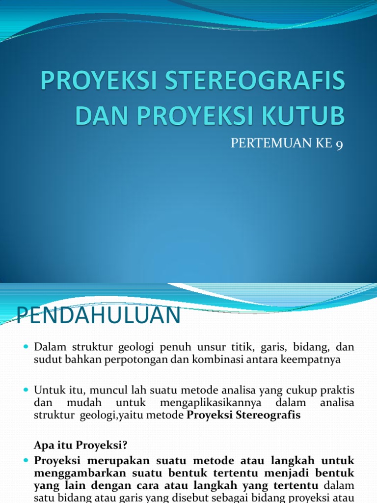 Proyeksi Stereografis-1 PDF | PDF