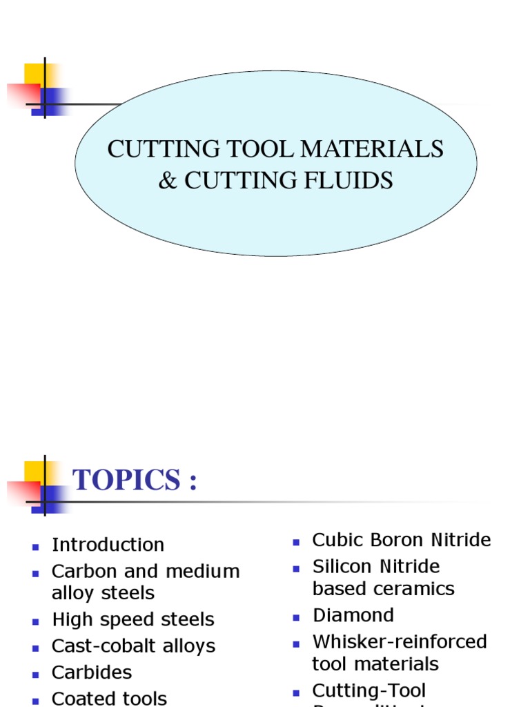 An In-Depth Guide to Cutting Tool Materials and Cutting Fluids | PDF ...