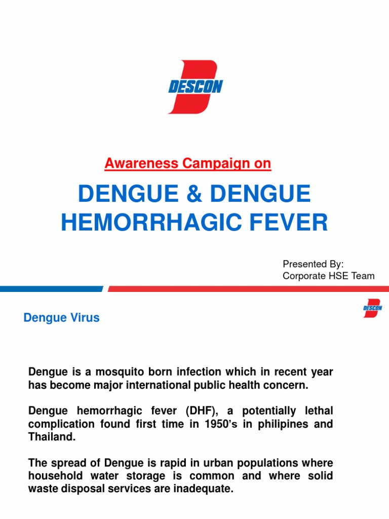 Dengue Fever Awareness Ppt | Mosquito | Public Health
