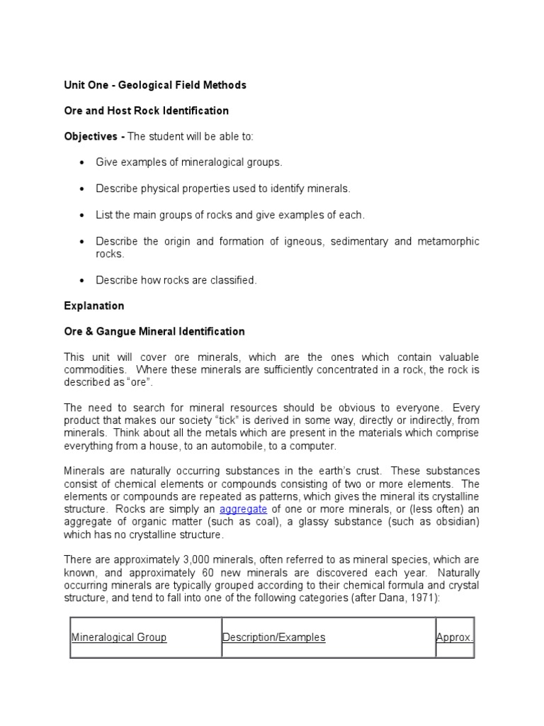 Lectures Notes 2 | PDF | Rock (Geology) | Igneous Rock