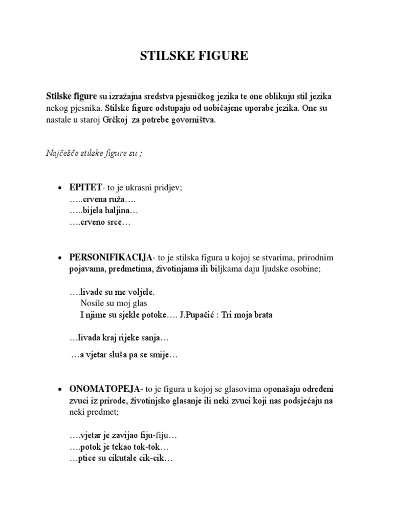 Stilske Figure | PDF