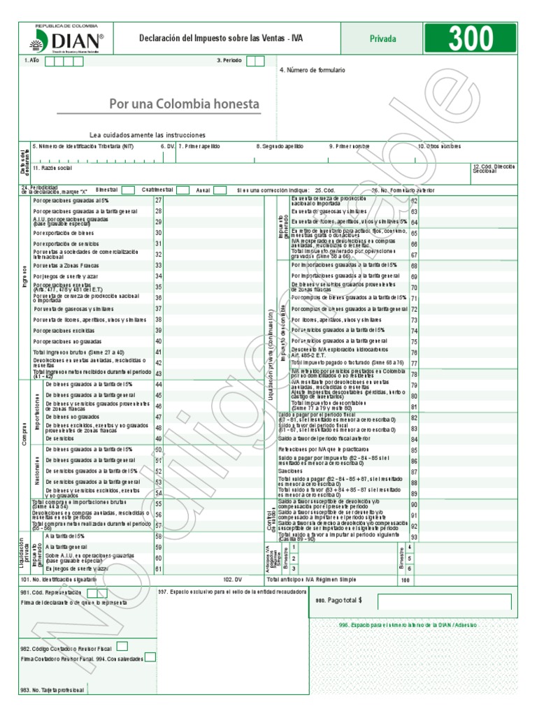 Formulario 300 2019 | PDF | Finanzas del gobierno | Impuestos