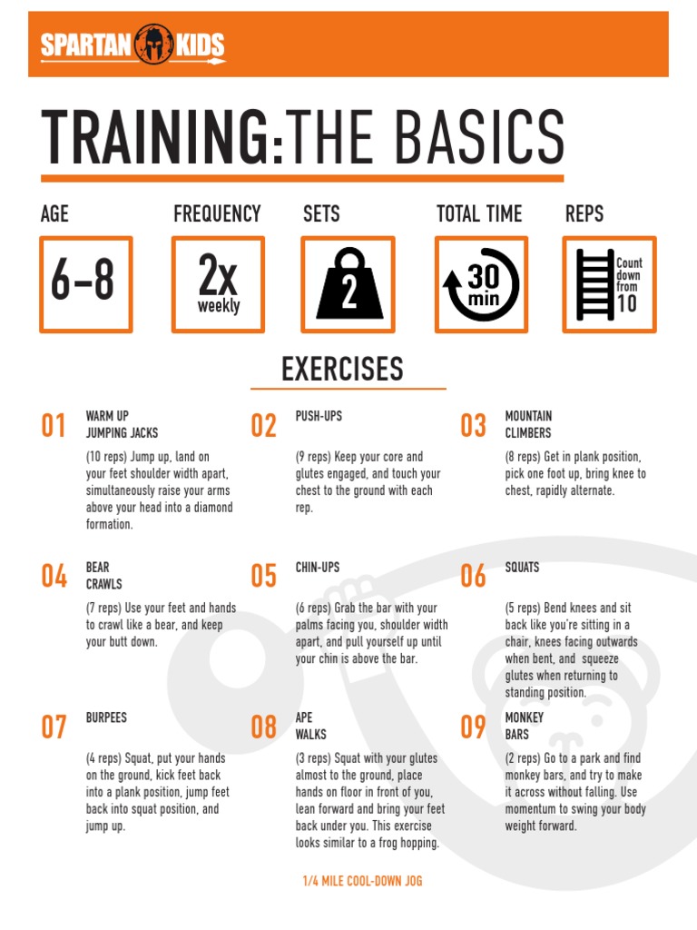 Kids Training Plan Set | PDF | Physical Exercise | Recreation