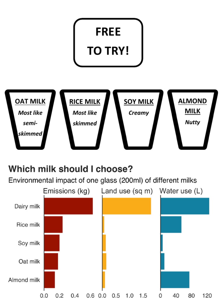 Plant-Based Milk Comparison Guide | PDF | Food Ingredients | Dairy