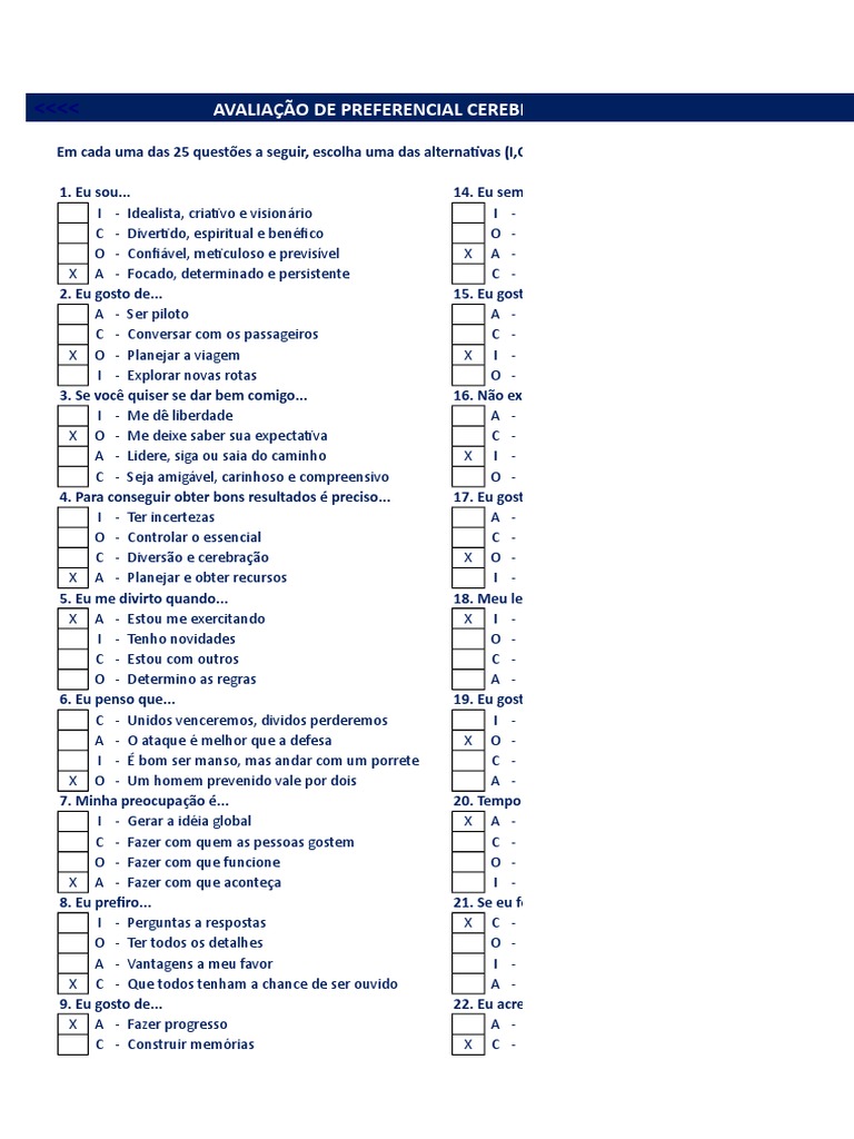 Teste-Perfil Comportamental | PDF