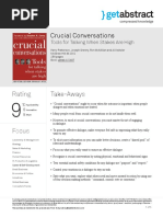 Crucial Conversations | PDF | Conversation | Emotions
