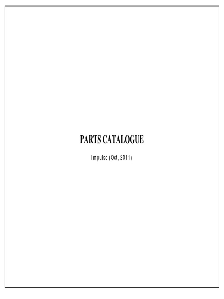 Impulse Parts Catalogue | PDF | Clutch | Engine Technology